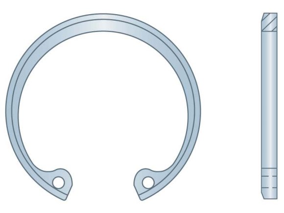 Housing Retaining Ring Bvl Internal 4-1/8 Steel ZC MS16631