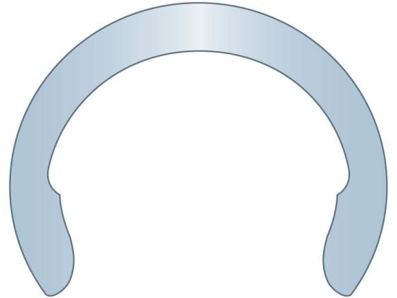Crescent External Retaining Ring Clip 15/64 Spring Steel ZC