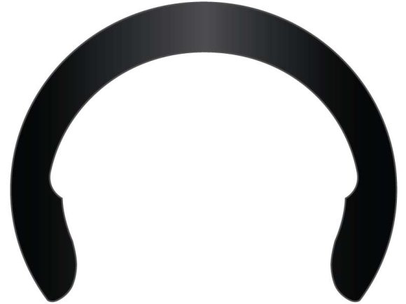 Crescent External Retaining Ring Clip 3/4 Spring Steel Phos