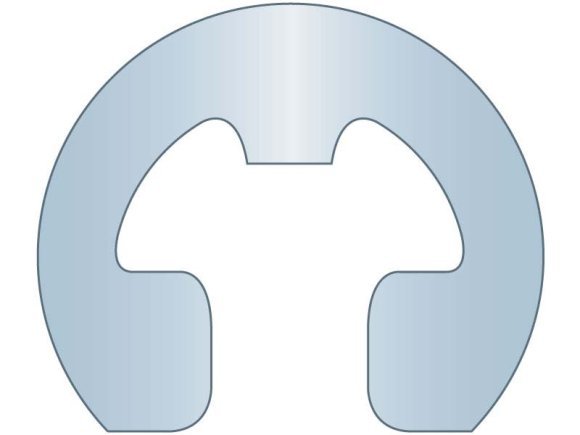 E-Clip Reinforced Retaining Ring Clip 1/4 CS ZY