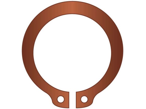 Snap Retaining Ring External Heavy Duty 1-3/16 Copper MS3217