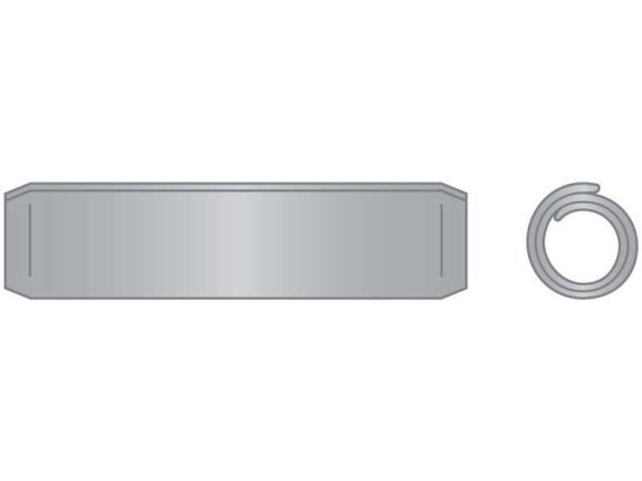 Coiled Spring Pin 5/32 x 1 LD 302 SS MS51987