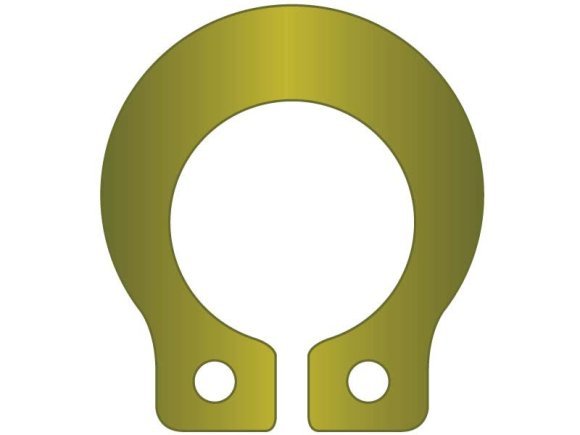 Radial Grip Ring 1/4 Carbon Spring Steel Cadmium