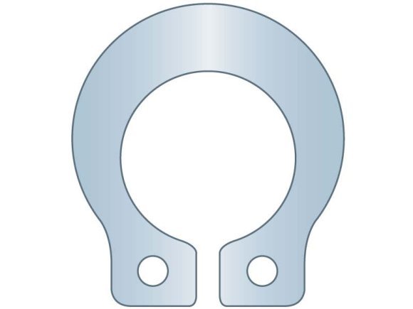 Radial Grip Ring 5/8 Carbon Spring Steel Zinc Clear