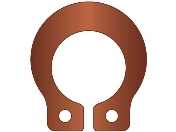Radial Grip Ring 1/8 Beryllium Copper Plain