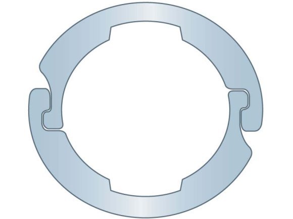 Interlocking External Shaft Ring 2-1/2" Spring Steel ZC