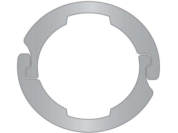 Interlocking External Shaft Ring 1-1/8" Stainless Steel PV