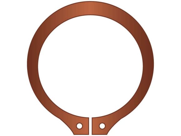 Snap Retaining Ring External M4 Copper ANSI B27.7-3CM1