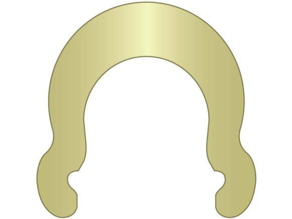 Rotor Clip Radial Grip Ring 3/8 Carbon Spring Steel ZY