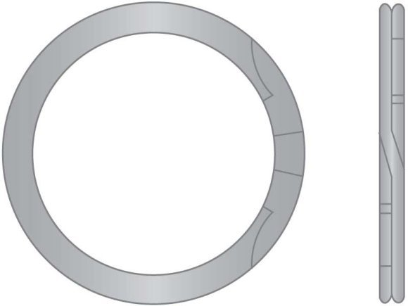 Spiral Retaining Ring Internal HD 2-13/16 Stainless Steel