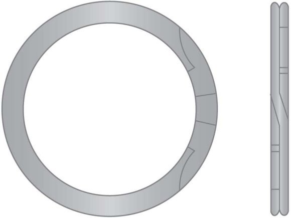 Spiral Retaining Ring Internal M/HD 2-3/16 Stainless Steel