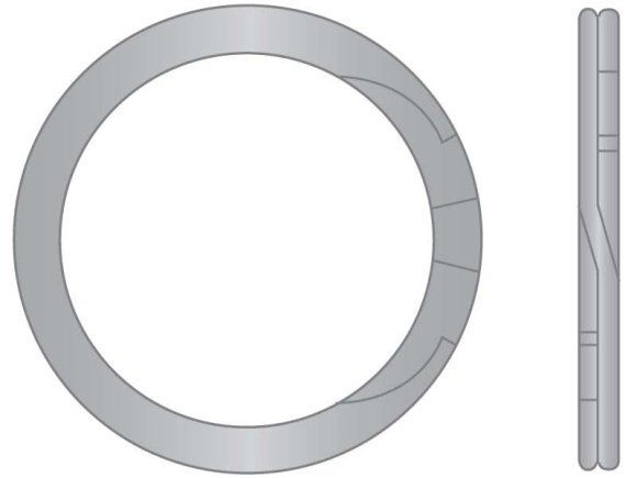 Spiral Retaining Ring External M/HD 2-1/2 Stainless Steel