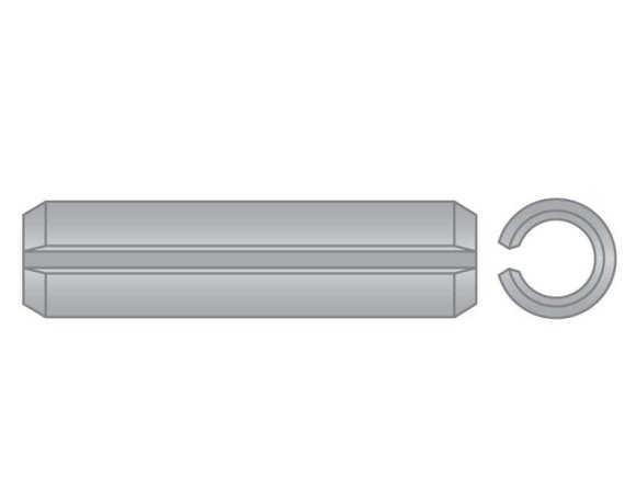 Slotted Spring Pin M10 x 24 302/304 SS PL ISO8752 (EN 28752)