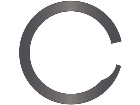 Spiral Retaining Ring External LD 3-3/4 Stainless Steel