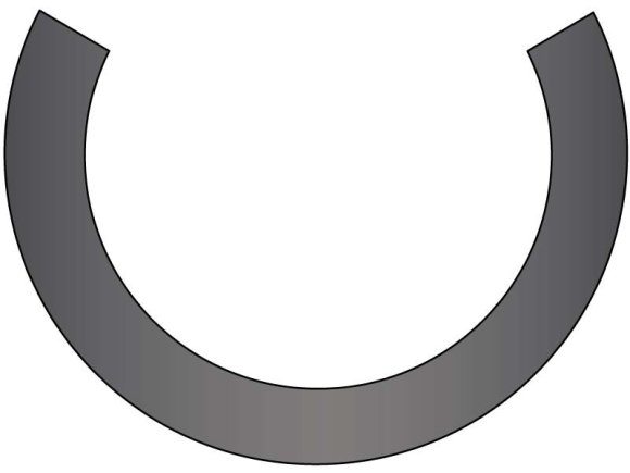External Open Square Retaining Ring 5/8 HD Spring Steel