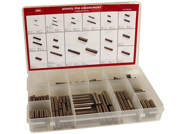 Dowel Pin Stainless Steel Assortment 176 Piece