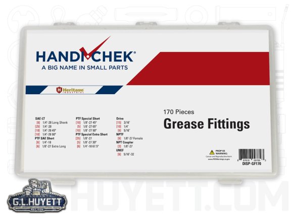 Grease Fitting Sampler Assortment 170pcs