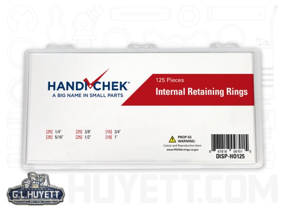 Retaining Ring Internal Assort 125pc