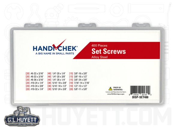 Set Screw Assortment 400pc