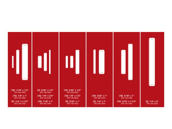 Coiled Spring Pin Assortment 250pc
