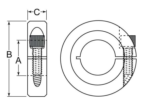 Sng Split Collar M30 x 14 x 11 BO