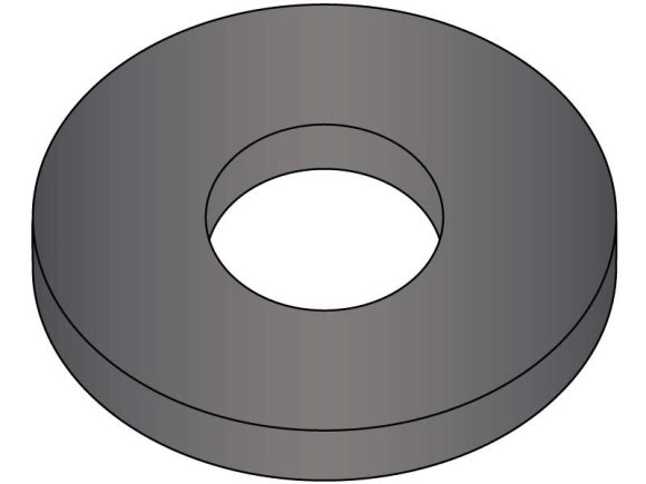 Machine Bushing Wide Rim 3 x 1-1/2 x 18g BO