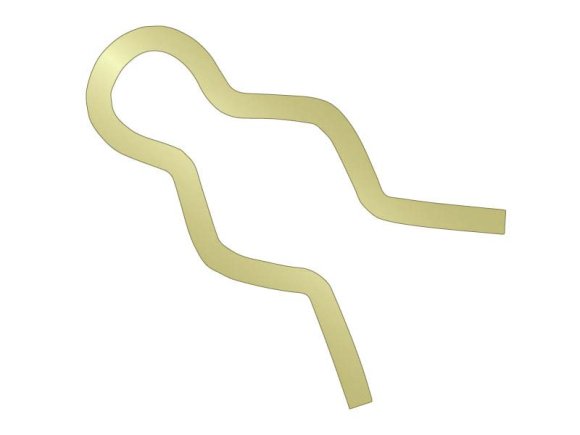 Hitch Hairpin Cotter Clip 1/16 x 1 MB Spring Wire ZY