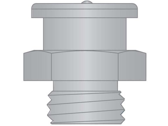 Button Head Fitting 1/4-19BSPP SS PV