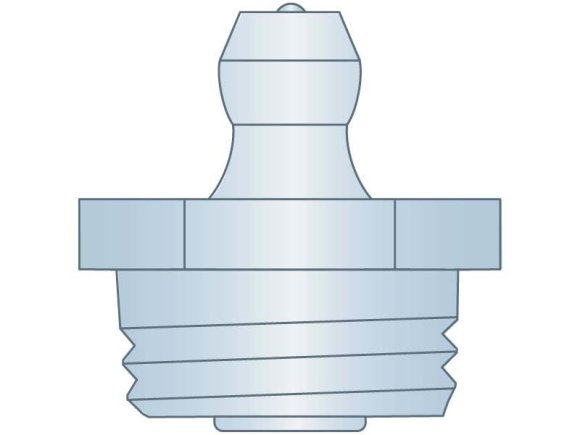 Grease Fitting Zerk M16x1.5 Taper Thread Steel ZC Triv