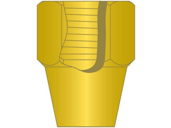 Compression Nut 7/16-24UNS BR PL