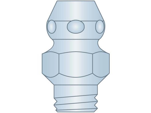 Grease Fitting Zerk #10-32 UNF Short Steel ZC No Ball