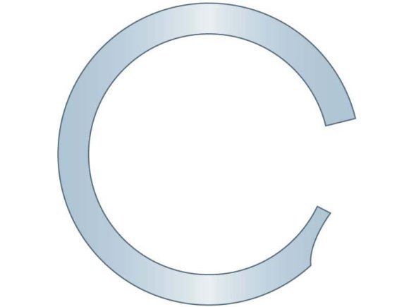 Spiral Retaining Ring Internal LD 1-1/2 Steel Z3