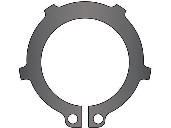 Snap Retaining Ring External with Prongs M40 Phos DIN 983