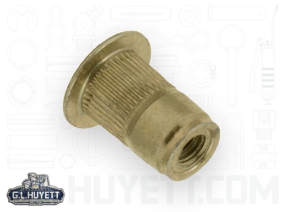 AVK Threaded Insert Knurled AL #6-32 x 80 ZY Triv Open End
