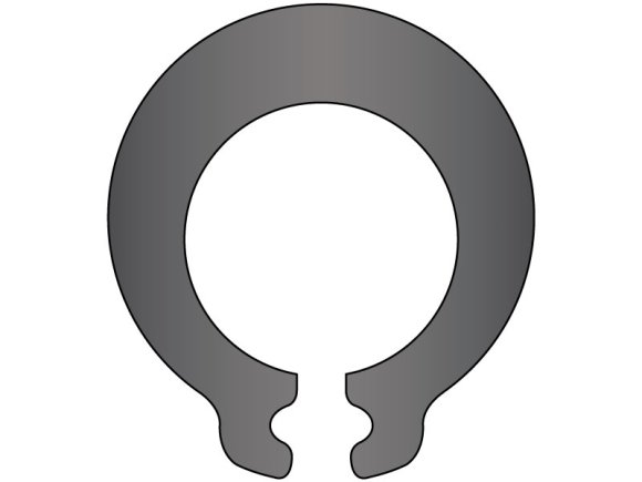 Grip Retaining Ring Open Lug External M20 Spring Steel Phos
