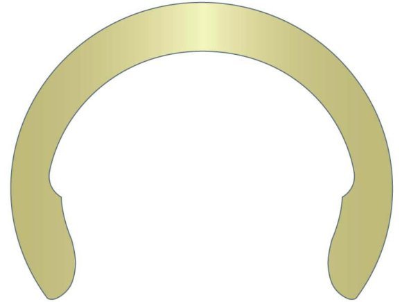Crescent External Retaining Ring Clip 15/64 Spring Steel ZY