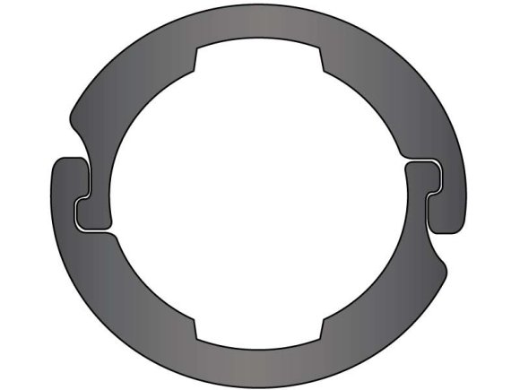 Interlocking External Shaft Ring 1-1/4" Spring Steel Phos