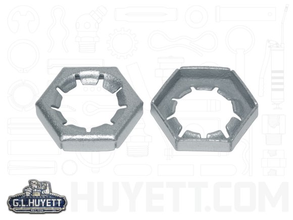 Locknut 1-1/8 Screw Sz 3/4-10 6 Notch MG