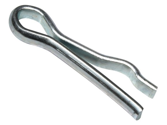 Cotter Pin Humped 3/16 x 1-1/4 Carbon Steel Zinc Clear