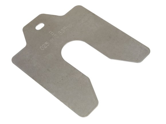 Slotted Shim SS Class B 3 x 3 Slot 7/8 Thk .025