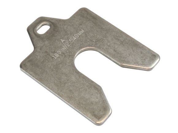 Slotted Shim SS Class A 2 x 2 Slot 5/8 Thk .100