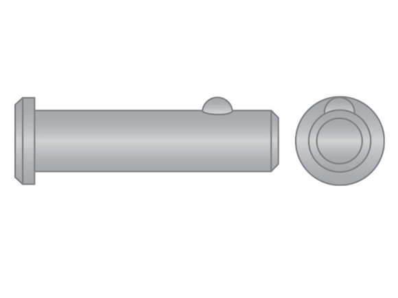 Clevis Pin Cotterless 5/16 x 2 Stainless Steel Plain