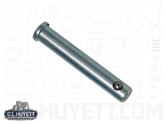 Clevis Pin Cotterless M6 x 12 Low Carbon Steel Zinc Clear