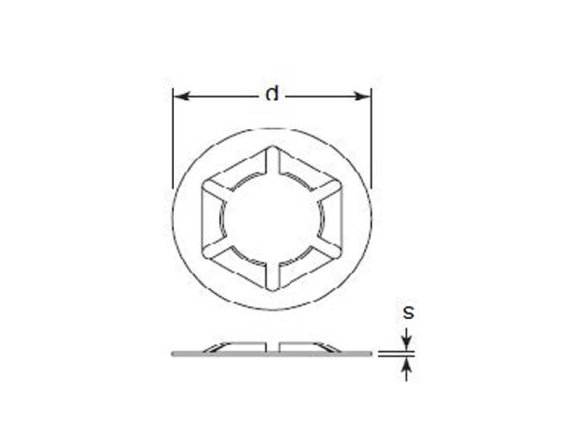 Tinnerman Push-On (PS) Stud Size 19mm Phosphate + Oil