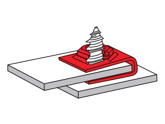 U-Nut Retainer Screw Size 1/4-20 J-TYPE P.O