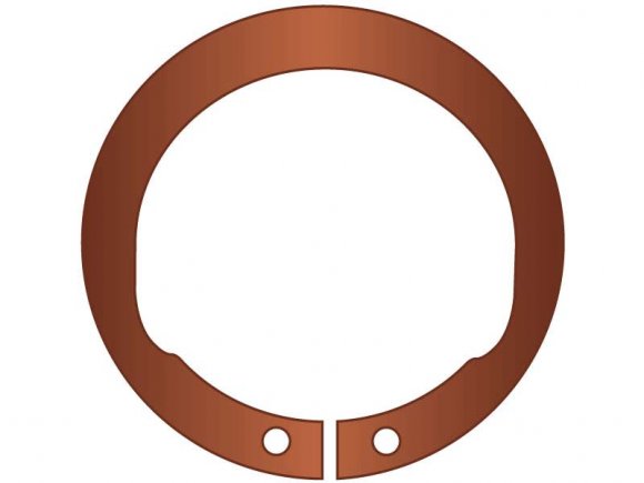 Snap Retaining Ring Inverted External 63/64 Copper MS16626
