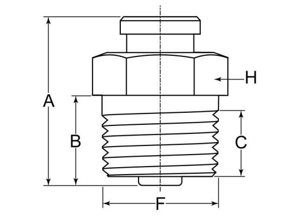 Grease Fitting Button Head 1/2-14 NPTF