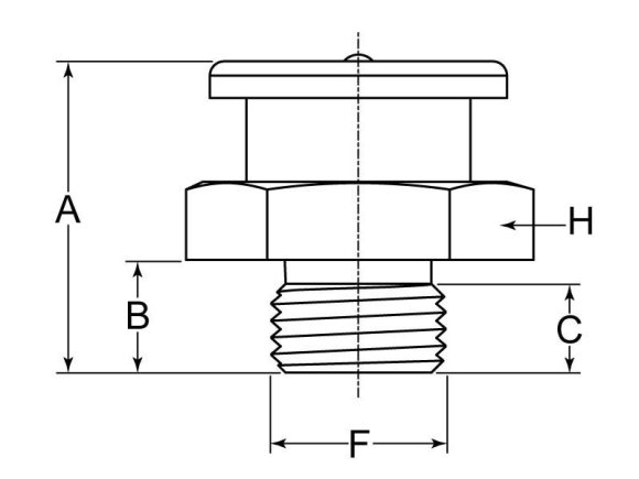 Grease Fitting Button Head 1/8-28BSPP CS Z3