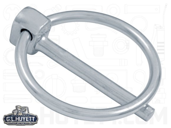 Lynch Pin 4 mm x 27 mm Carbon Steel Zinc Clear