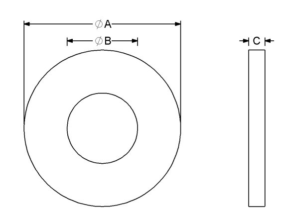 SAE Flt Wsh 1-1/2x3 ST ZC3